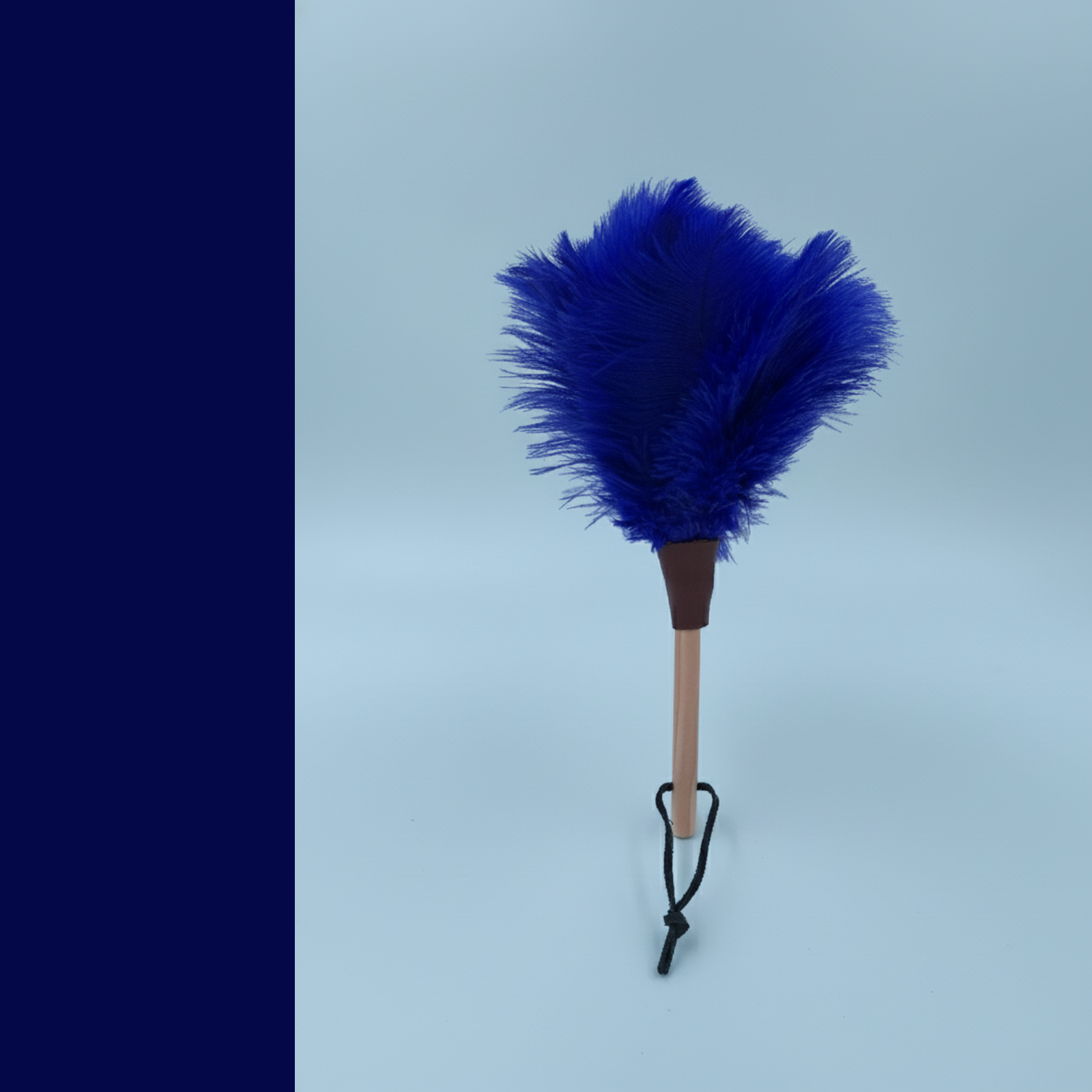 Straußenstaubwedel - heller 15cm Holzgriff mini - SW10002 - verschiedene Farben